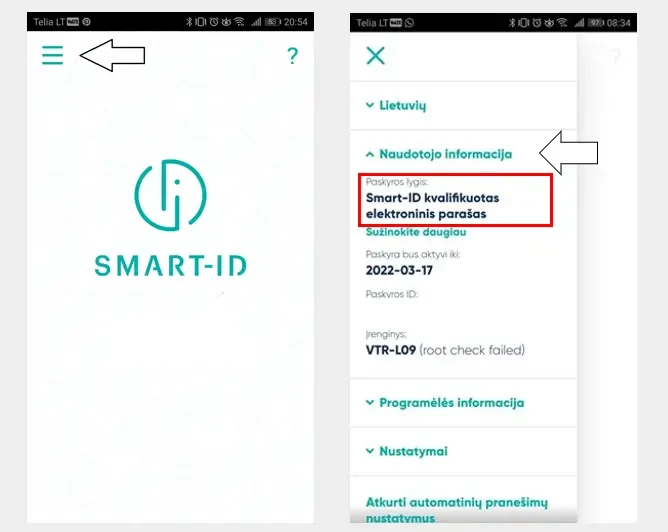 Kaip patikrinti „Smart-ID“ tinkamumą | Artea